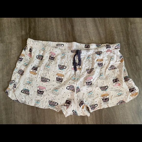 Intimates & Sleepwear | Cute Coffee Pattern Pajama Shorts | Poshmark